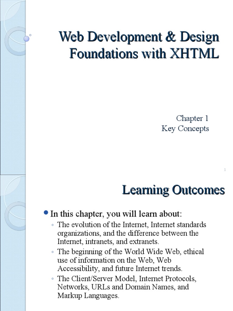 Web Development & Design Foundations With XHTML | PDF | Internet & Web ...