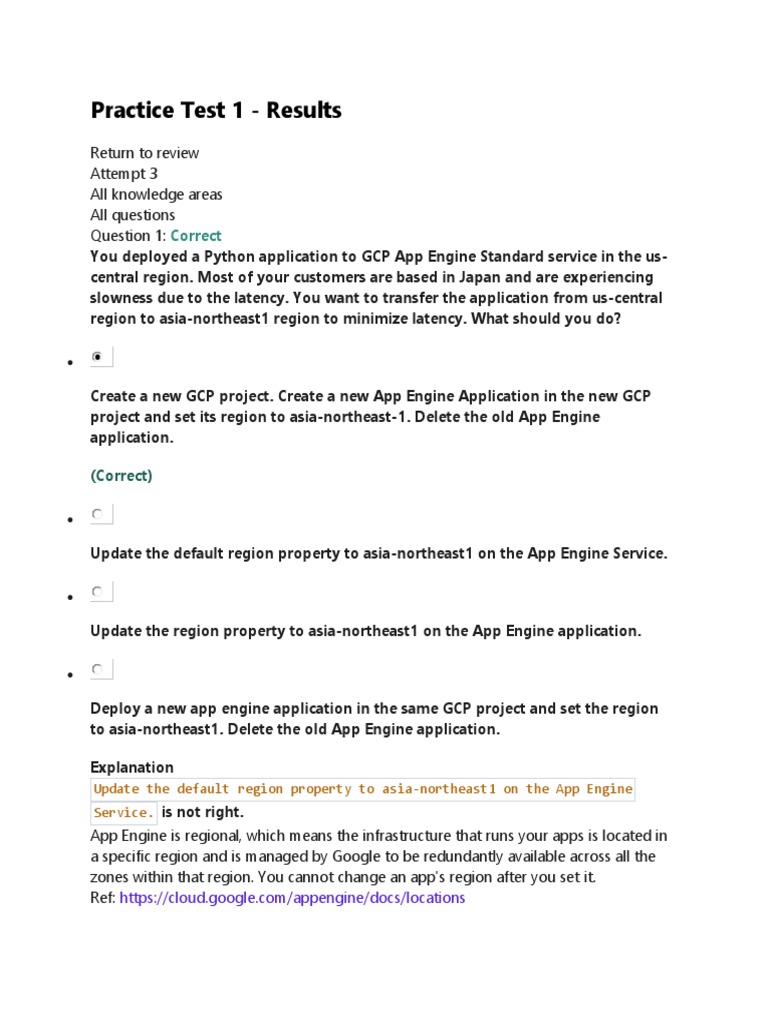 Practice Test 1 | PDF