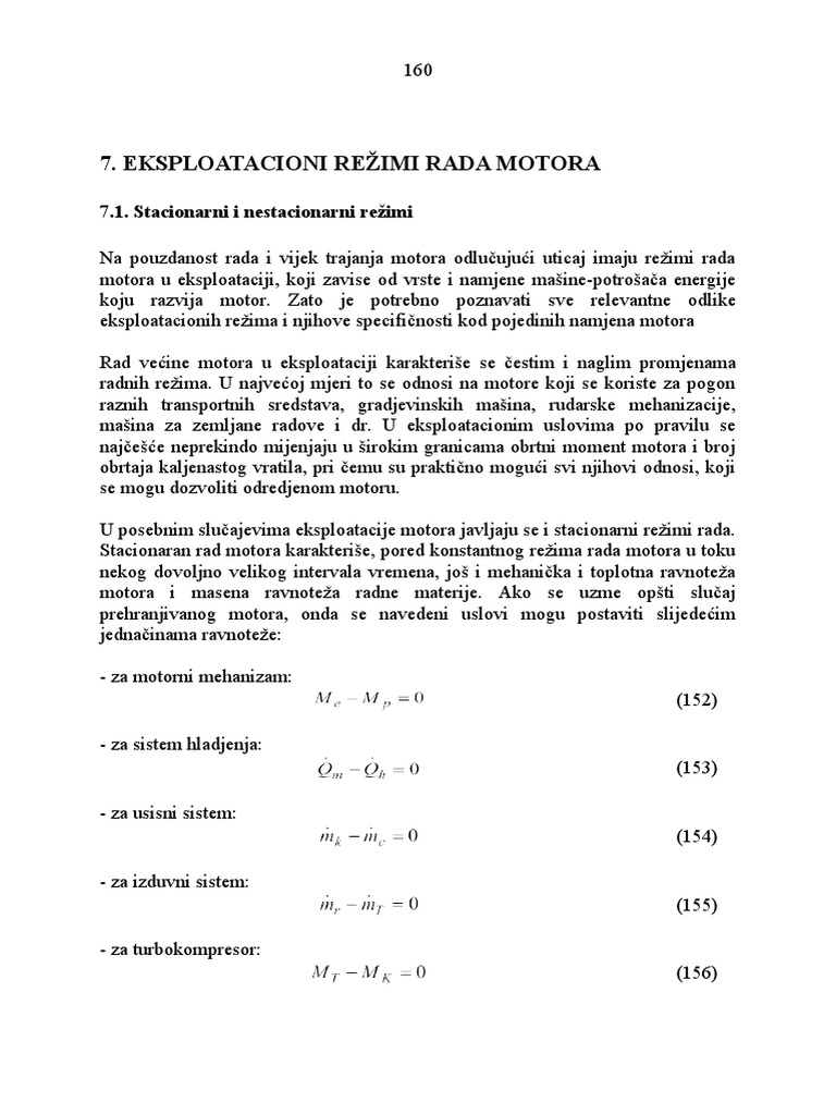 Režimi Rada Motora | PDF