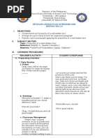 A Detailed Instructional Lesson Plan (Identifying Features of ...