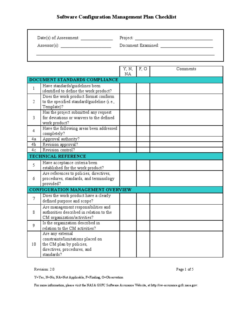 Configuration Management Plan | PDF | Software Engineering | Information Technology Management