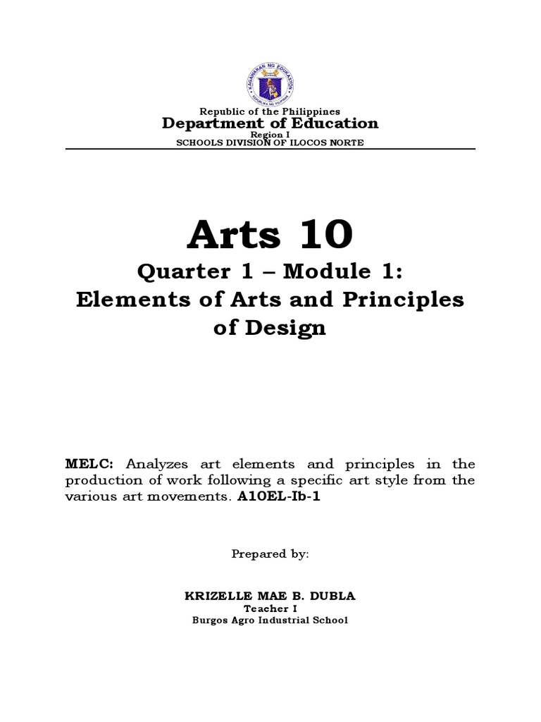 Arts-10-Module-3-Draft | PDF | Learning | Abstract Art