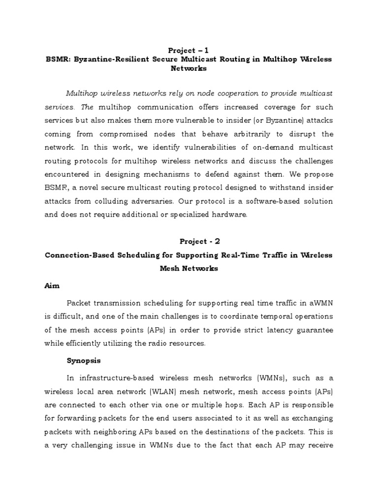 IEEE Java Projects Abstract 2010 | PDF | Routing | Computer Network