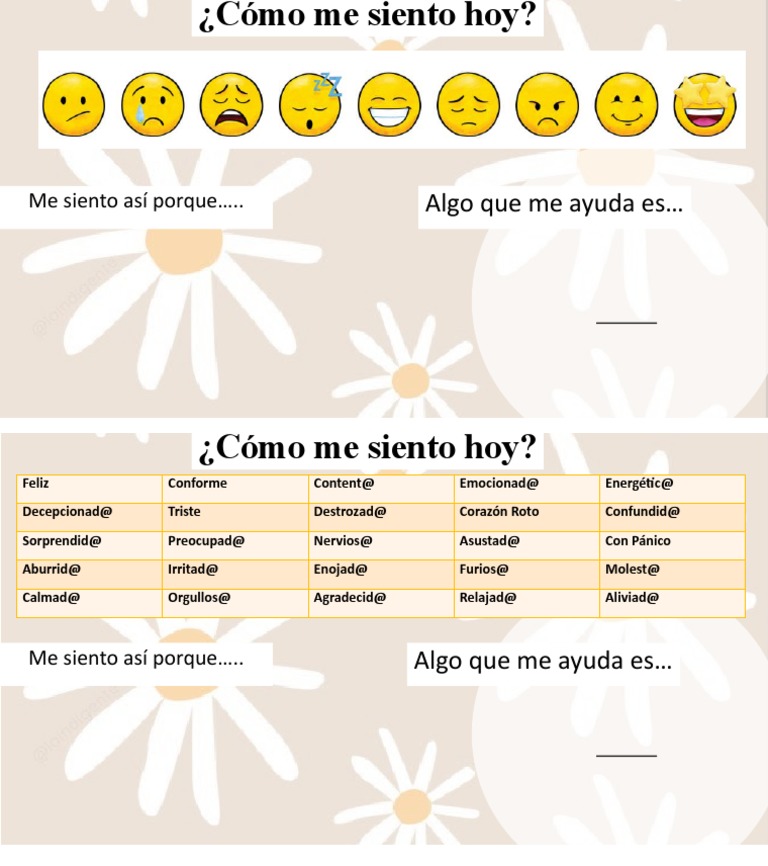 Cómo Me Siento Hoy | PDF