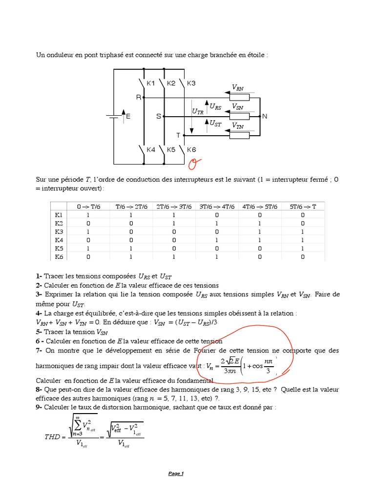 TD 2 Onduleurs | PDF