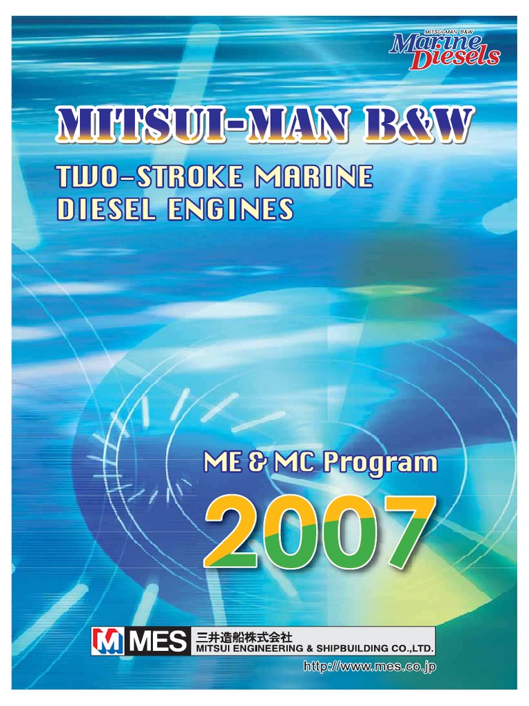 MAN B&W Diesel Engine Specifications | PDF | Engines | Diesel Engine