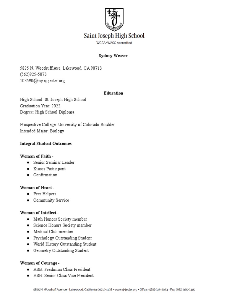 Capstone Resume Template | PDF