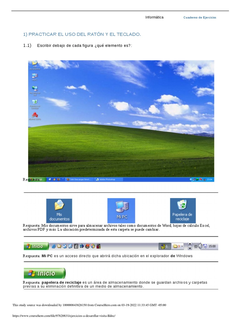 Trabajo Practico de Computacion Respuesta | PDF | Archivo de computadora | Hardware de la ...
