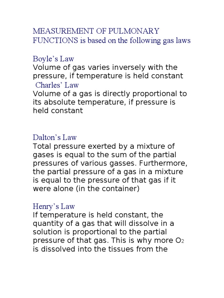 Gas Laws | PDF | Self-Improvement | Science & Mathematics