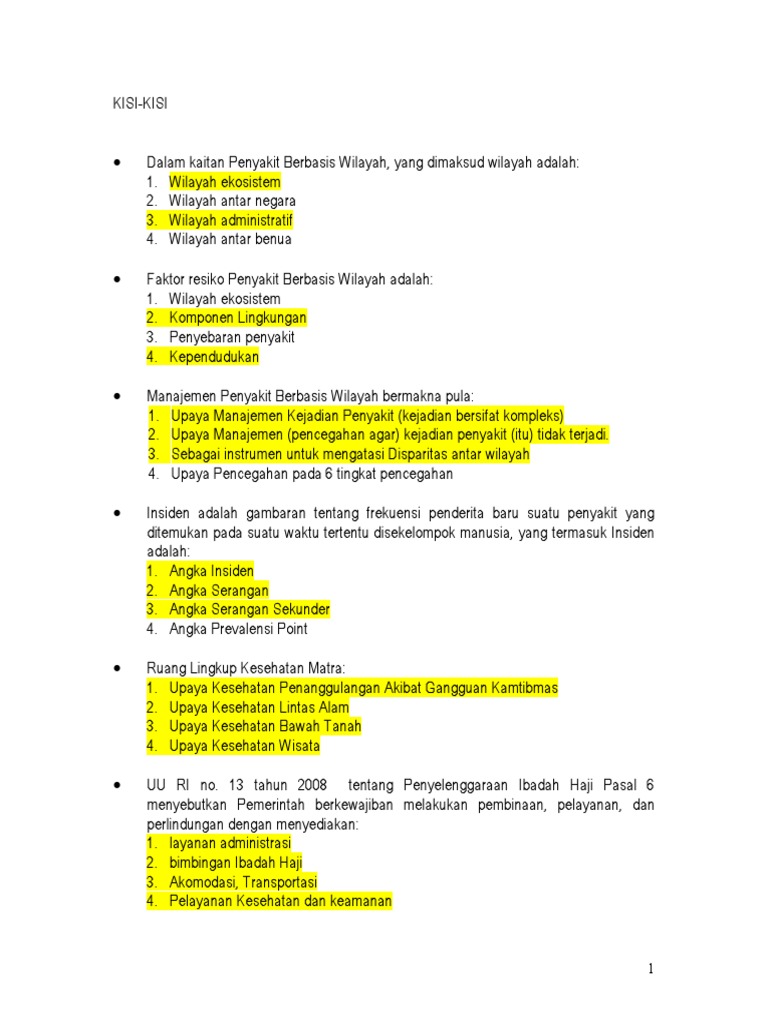 Kisi-Kis Uas PBW | PDF