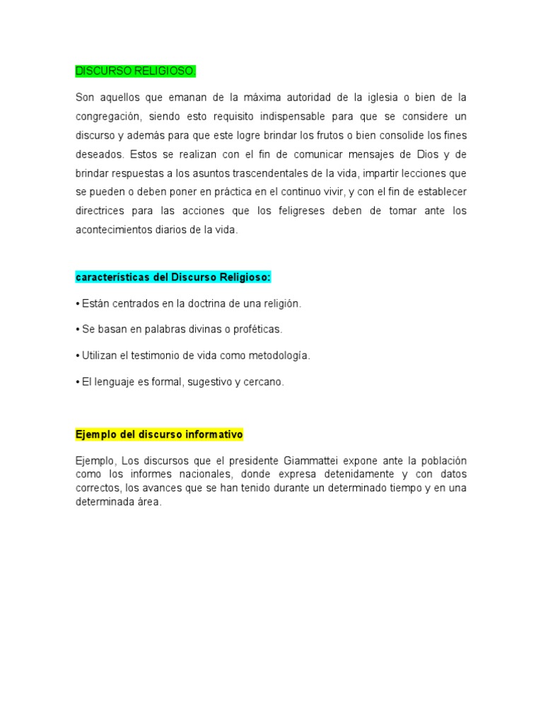 DISCURSO RELIGIOSO Mesa Redonda | PDF