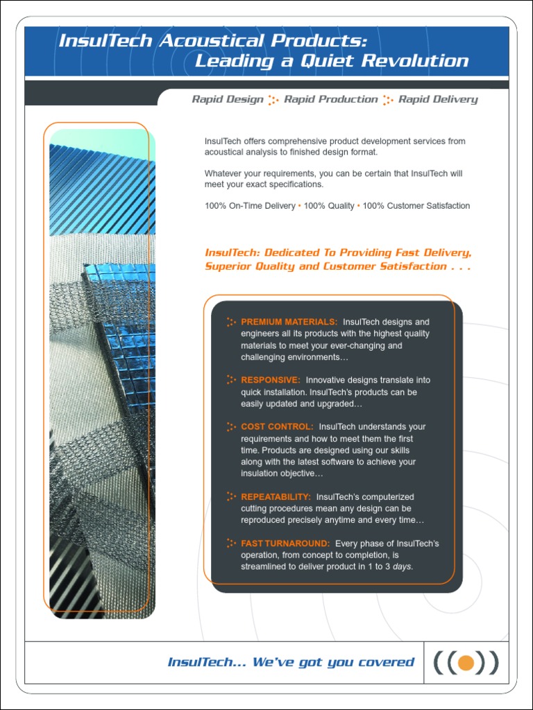 Insultech Acoustical Wrap | PDF | Building Engineering | Materials