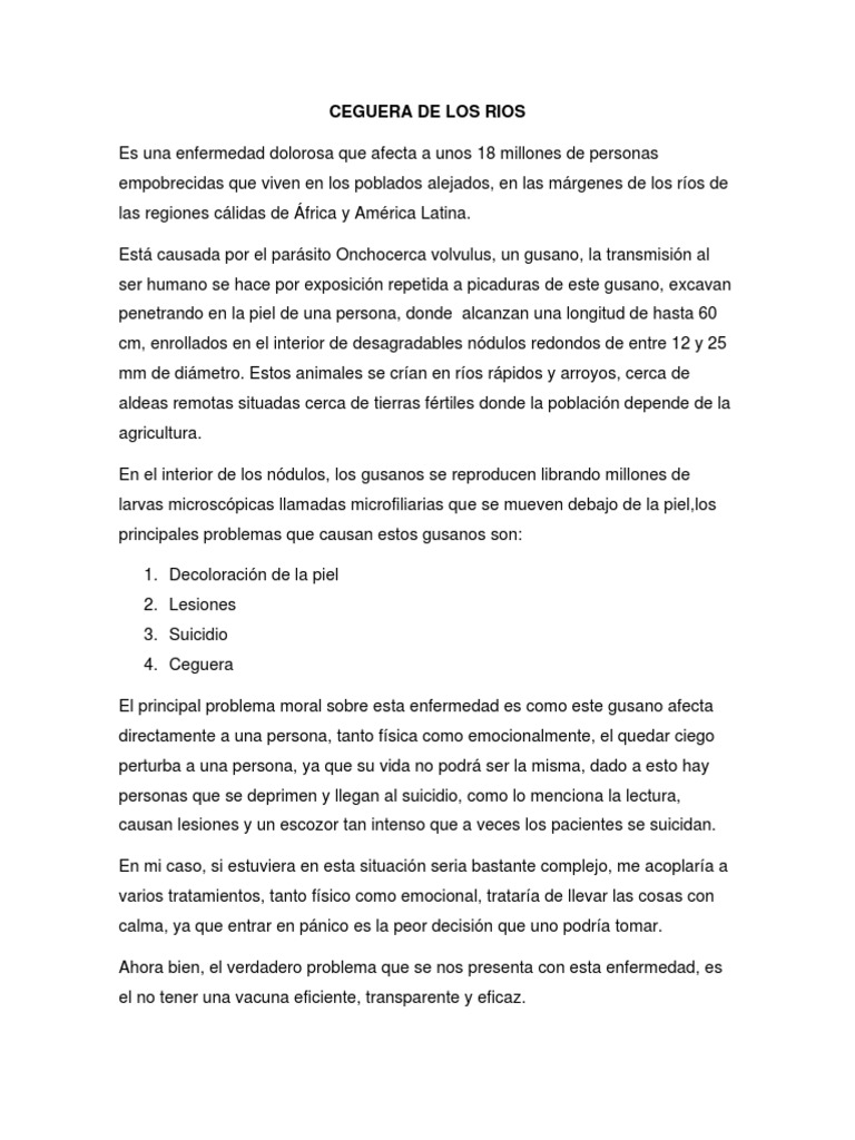 Ceguera de Los Rios | PDF | Discapacidad visual | Ciencias de la Salud