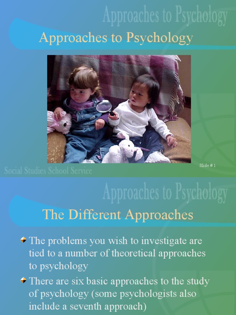 Approaches To Psychology | PDF | Psychology | Psychoanalysis
