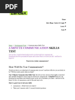 Communication Style Self-Assessment Questionnaire | PDF | Aggression ...