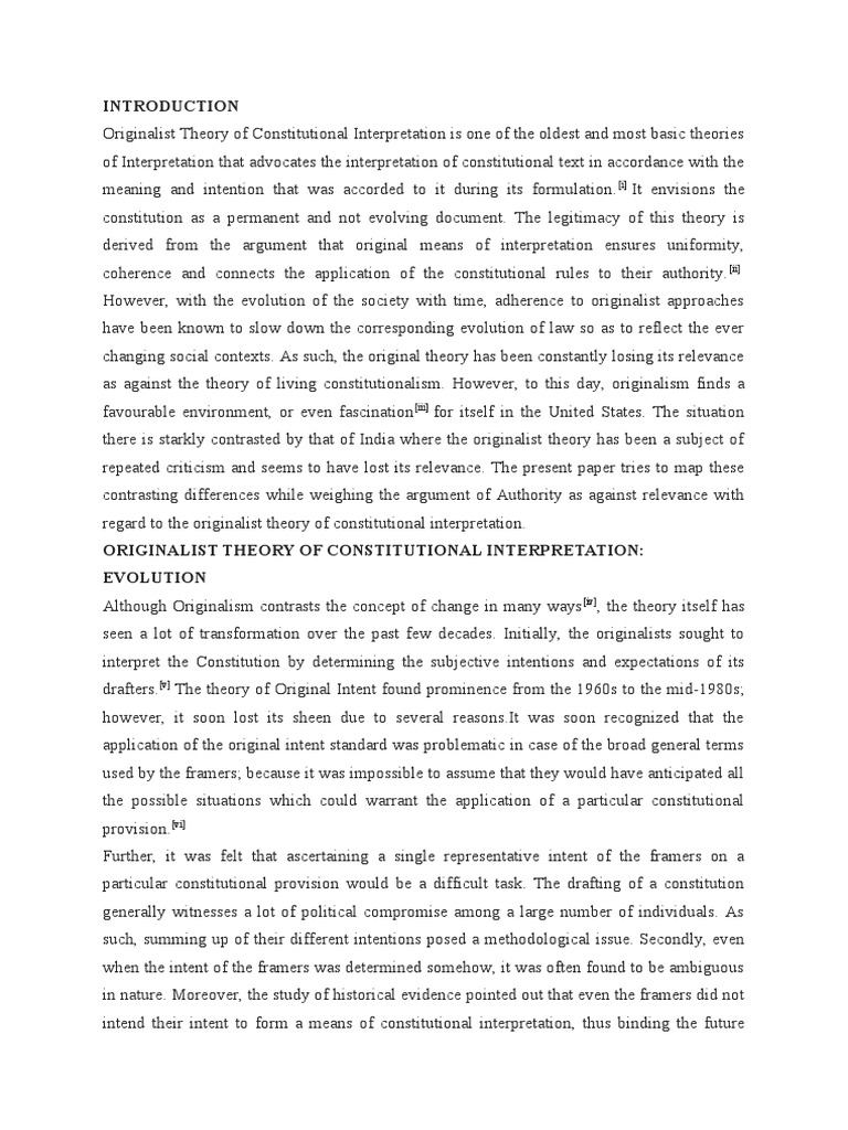 Original Intent | PDF