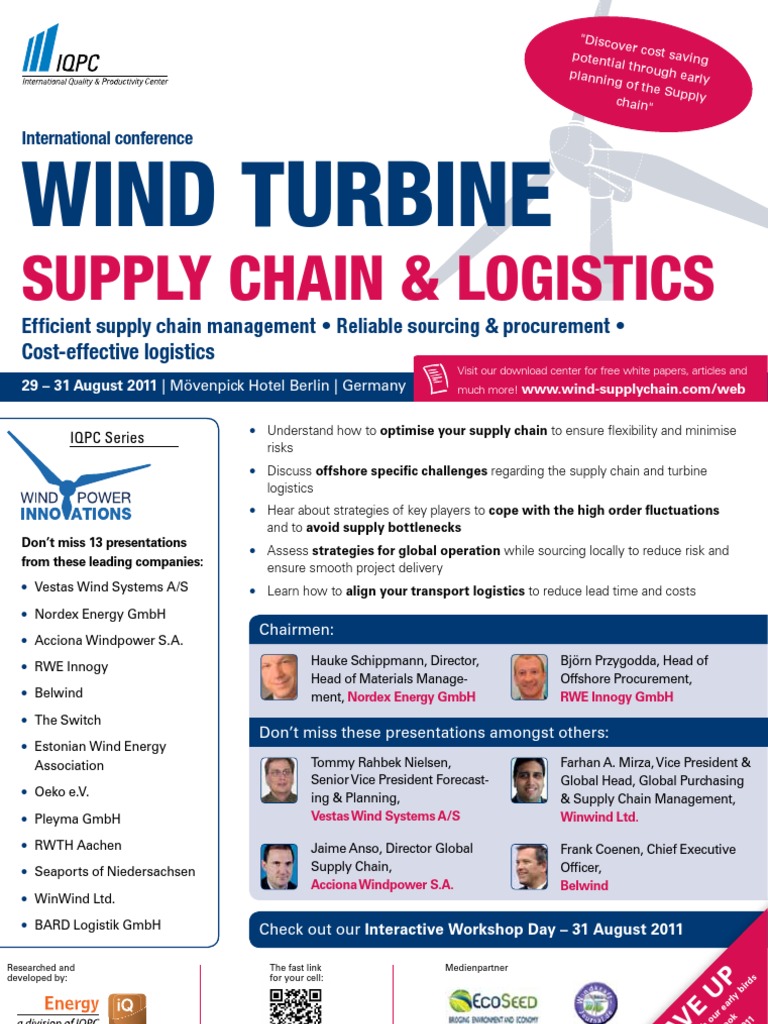 Wind Turbine Supply Chain & Logistics | PDF | Supply Chain | Wind Power