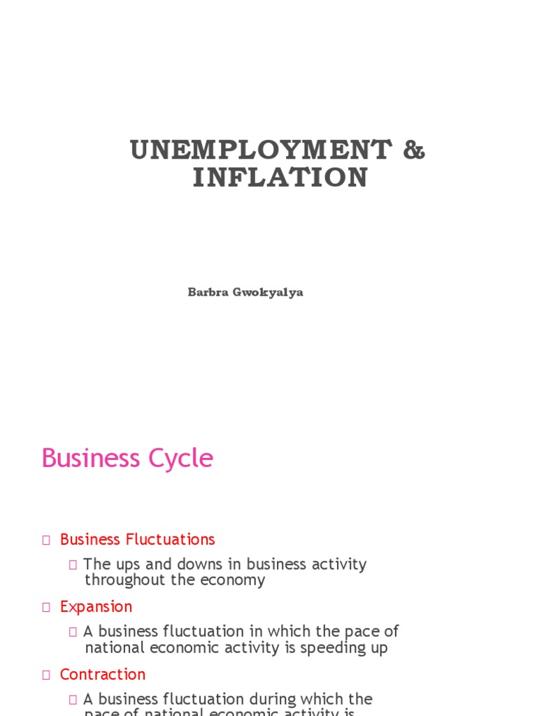 Unemployment and Inflation Explained | PDF | Inflation | Unemployment