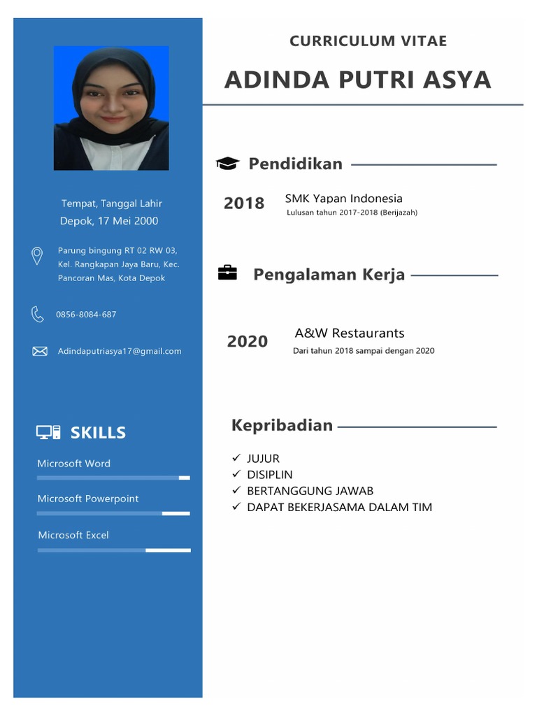 CV Adinda | PDF