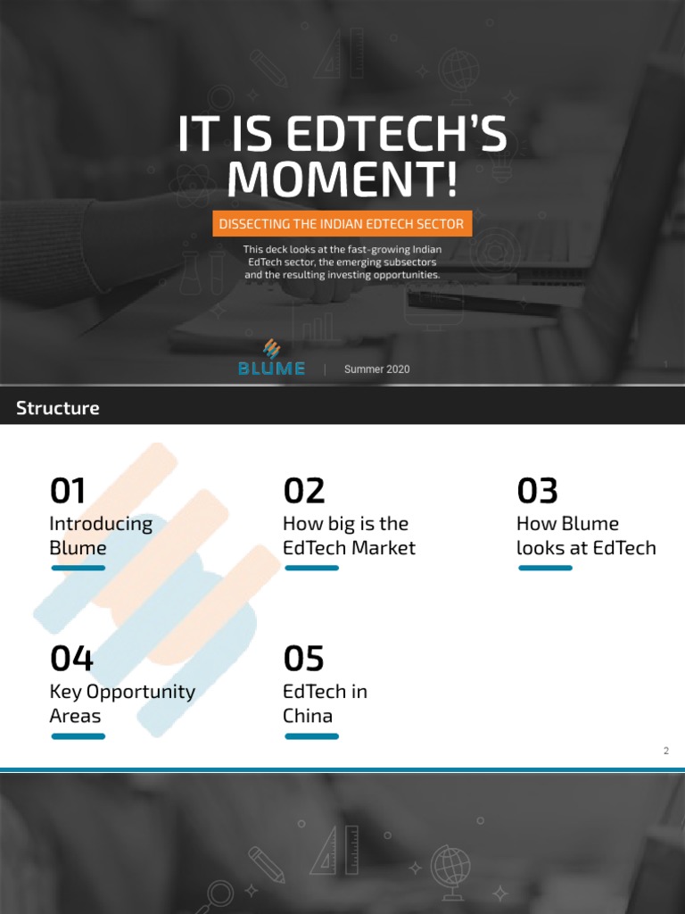 Blume Ventures Edtech Report Opt | PDF | Educational Technology | Startup Company
