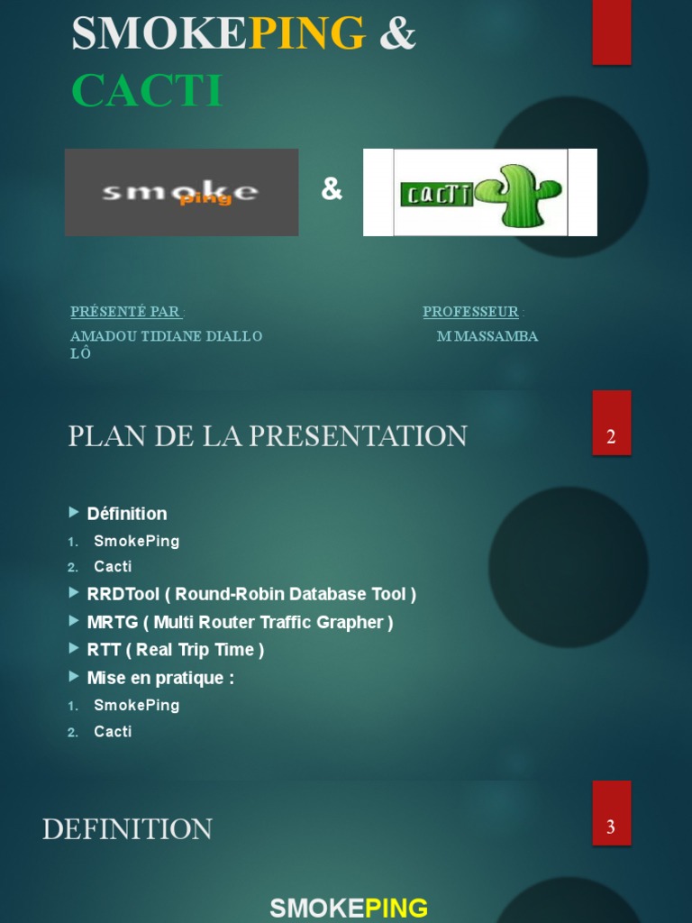 Surveillance Réseau avec SmokePing & Cacti | PDF | Gestion informatique | Génie logiciel