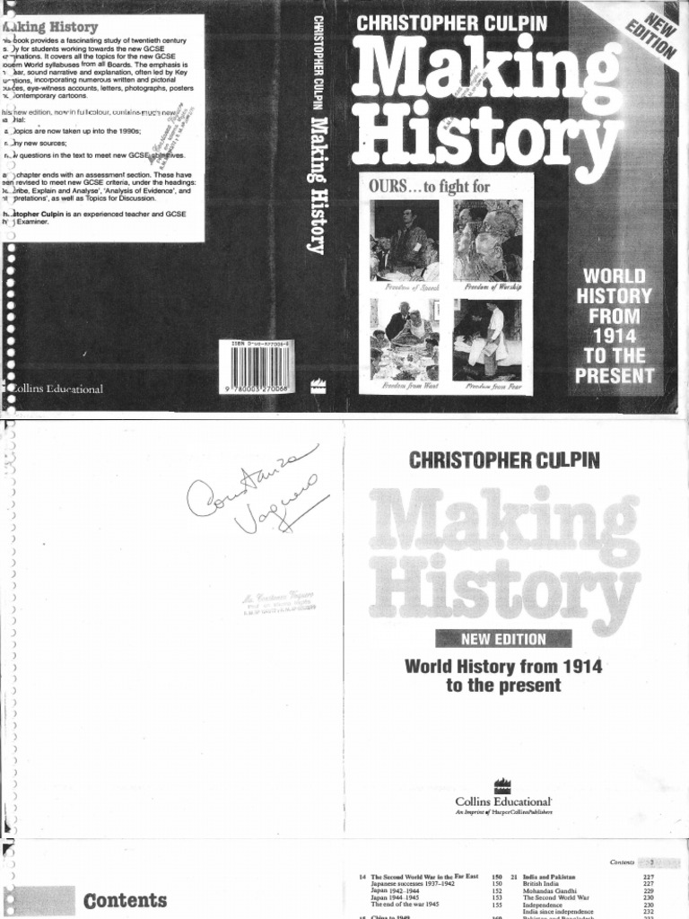 Making History - Christopher Culpin | PDF | Conflicts