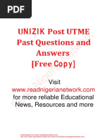 UNILAG JUPEB Practice Questions Answers | PDF