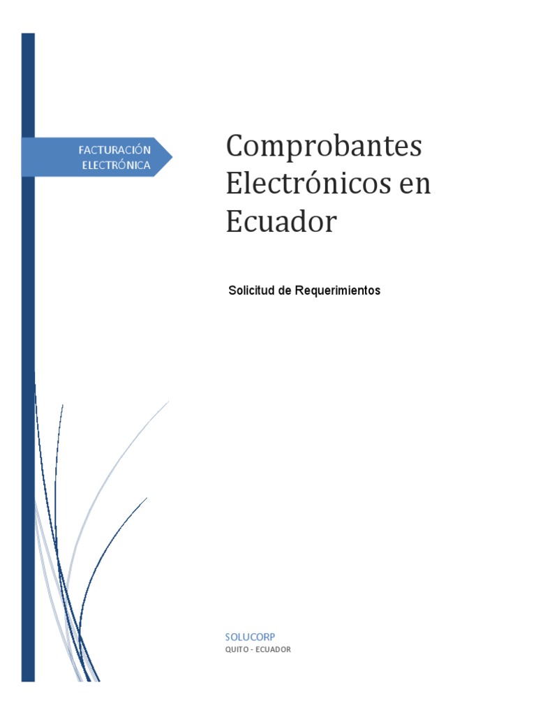 Requerimientos Implementación Facturacion Electronica | PDF | Informática | Redes de computadoras
