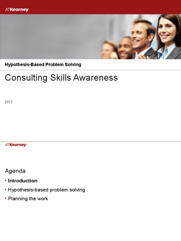 Consulting Skills Awareness: Hypothesis-Based Problem Solving | PDF ...