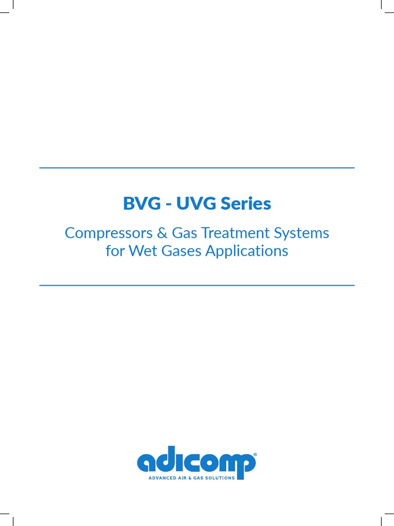 BVG-UVG Compressors for Wet Gases | PDF | Valve | Heat Exchanger