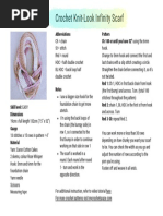 Film Roll Scarf Crochet Pattern | PDF