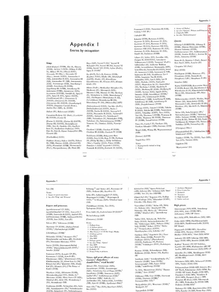 Whos Whos in Ancient Egypt 2 | PDF