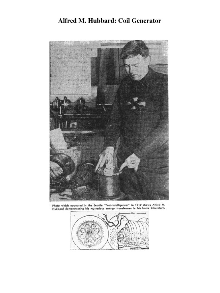 Alfred Hubbard Coil Generator | PDF | Internal Combustion Engine | Combustion