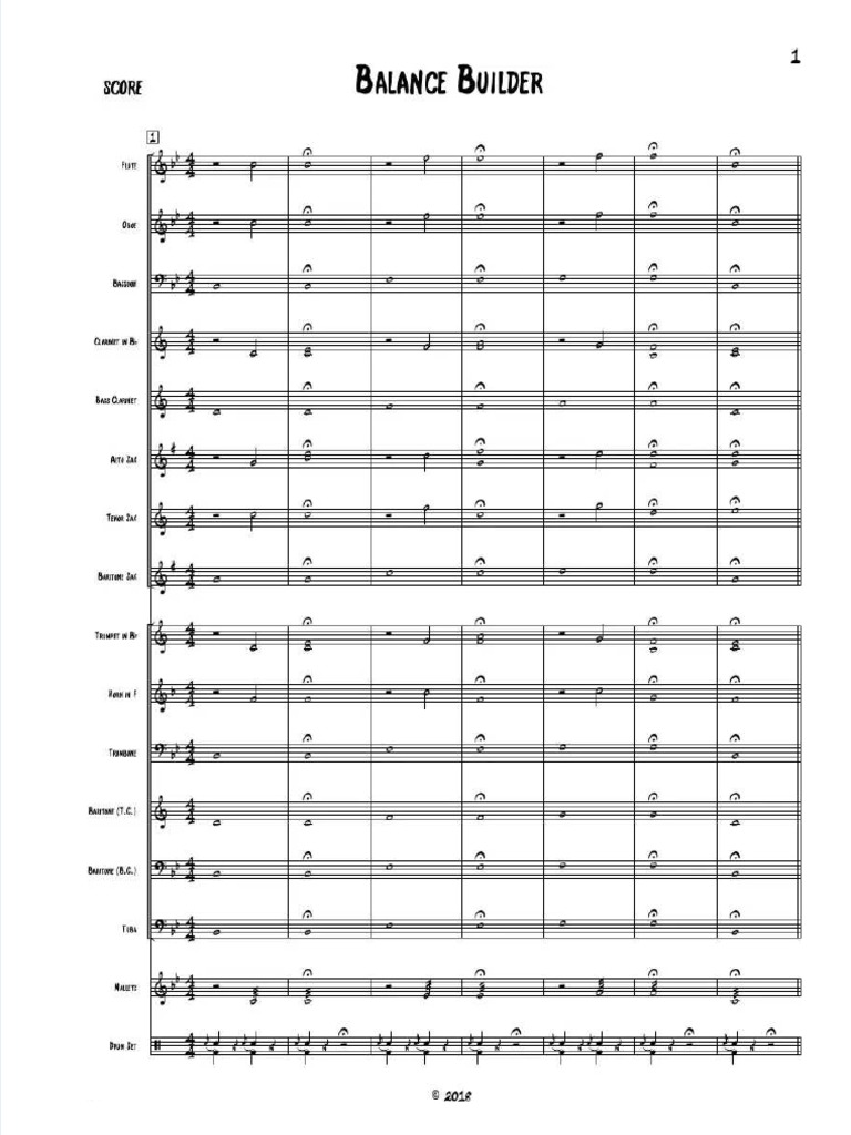 Balance Builder For Band | PDF