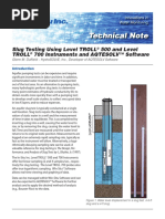 Slug Test | PDF | Groundwater | Earth Sciences