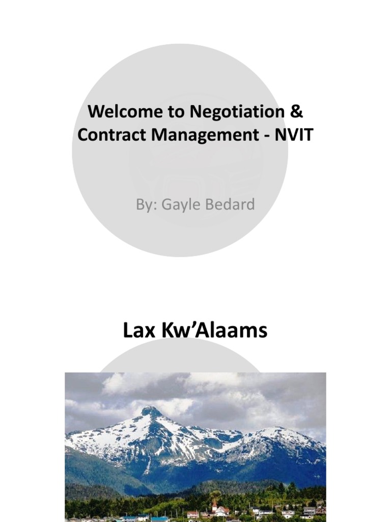 Negotiation and Contract Management | PDF | Negotiation | Psychological ...
