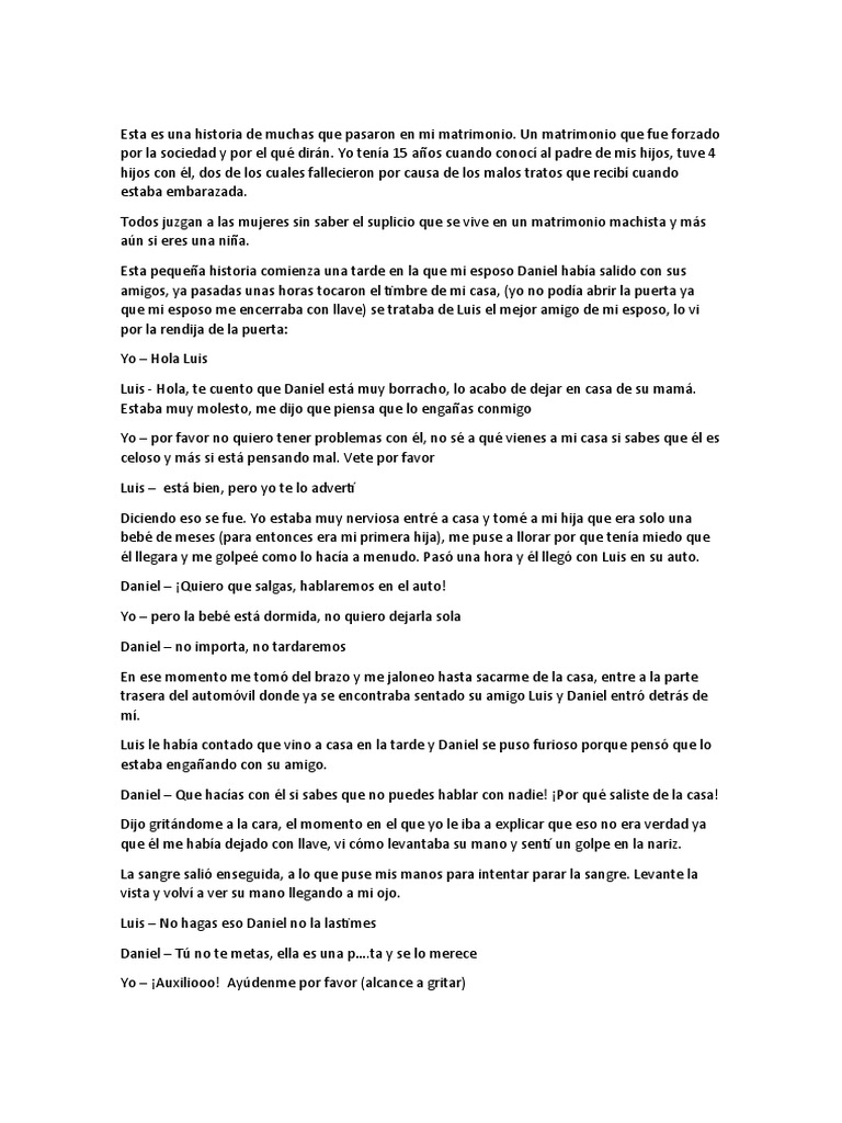 Un Cuento Sobre La Violencia Pdf