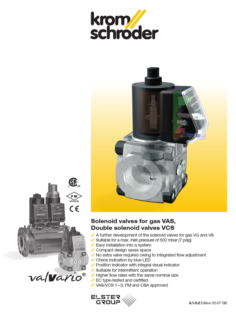 Solenoid Valves For Gas VAS, Double Solenoid Valves VCS: 3.1.0.2 ...