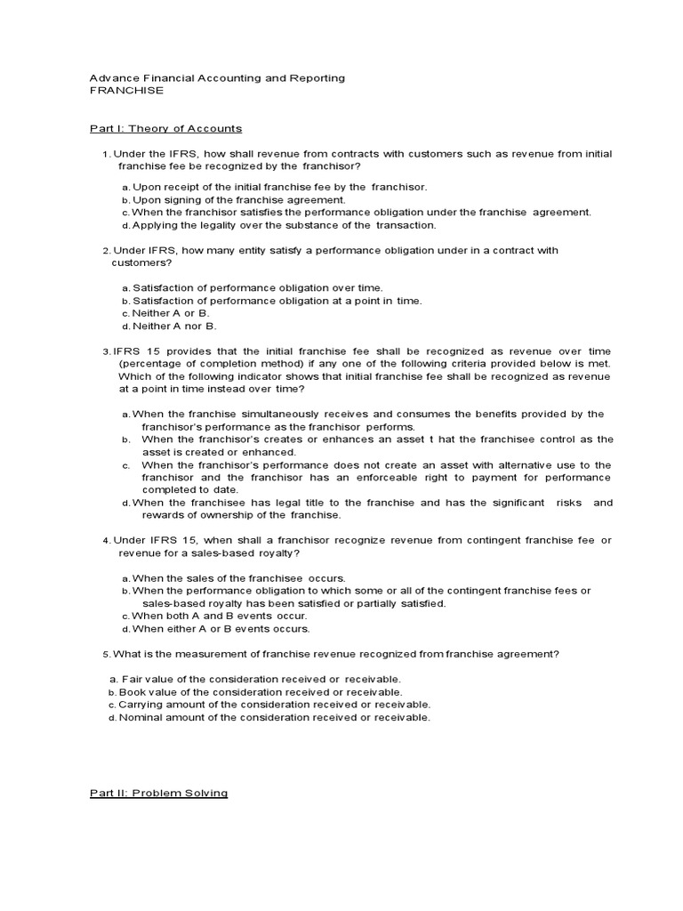 Franchise Applied Auditing | PDF | Franchising | Business