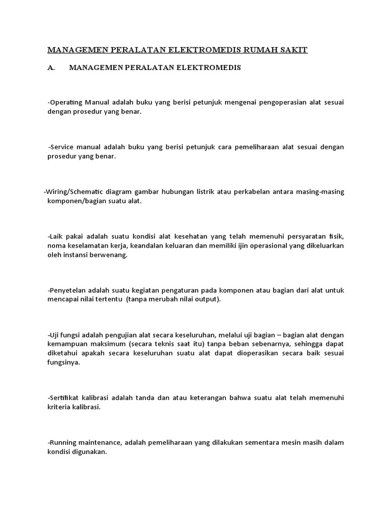 Gaji dan Manajemen Elektromedis | PDF | Teknologi & Rekayasa