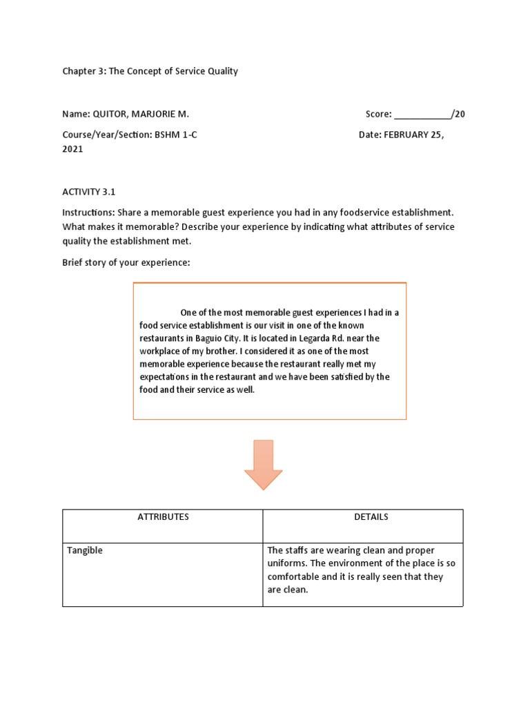 Chapter 3 Activity 3.1 | PDF