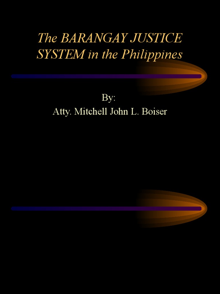 Overview of the Barangay Justice System | PDF | Mediation | Arbitration