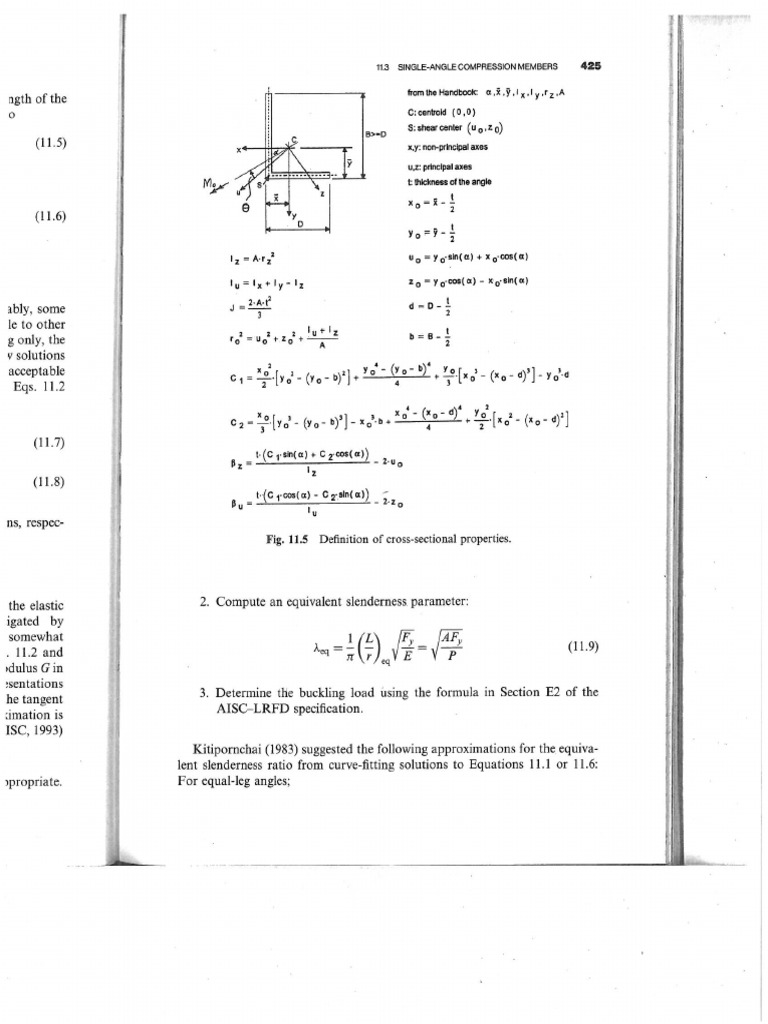 Beta Calc For Unequal Leg Angles | PDF