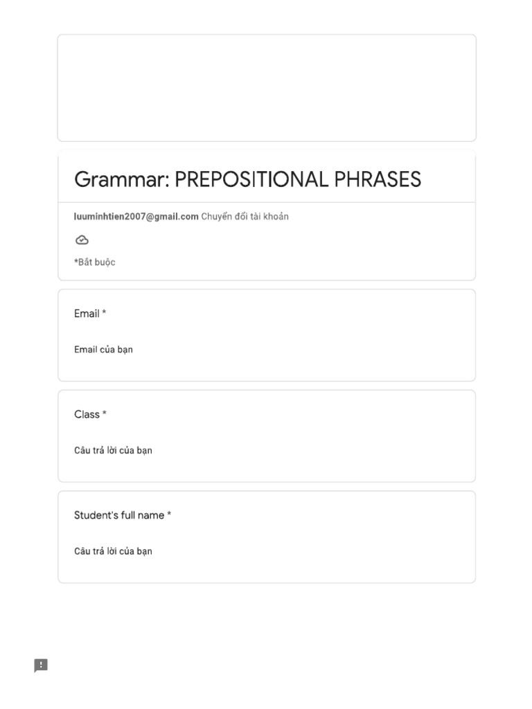Grammar Prepositional Phrases | PDF