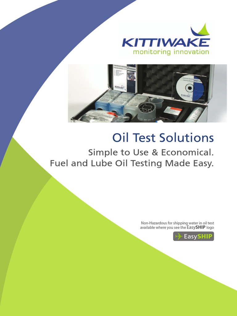 Kittiwake Oil Test Kits Overview | PDF | Motor Oil | Lubricant