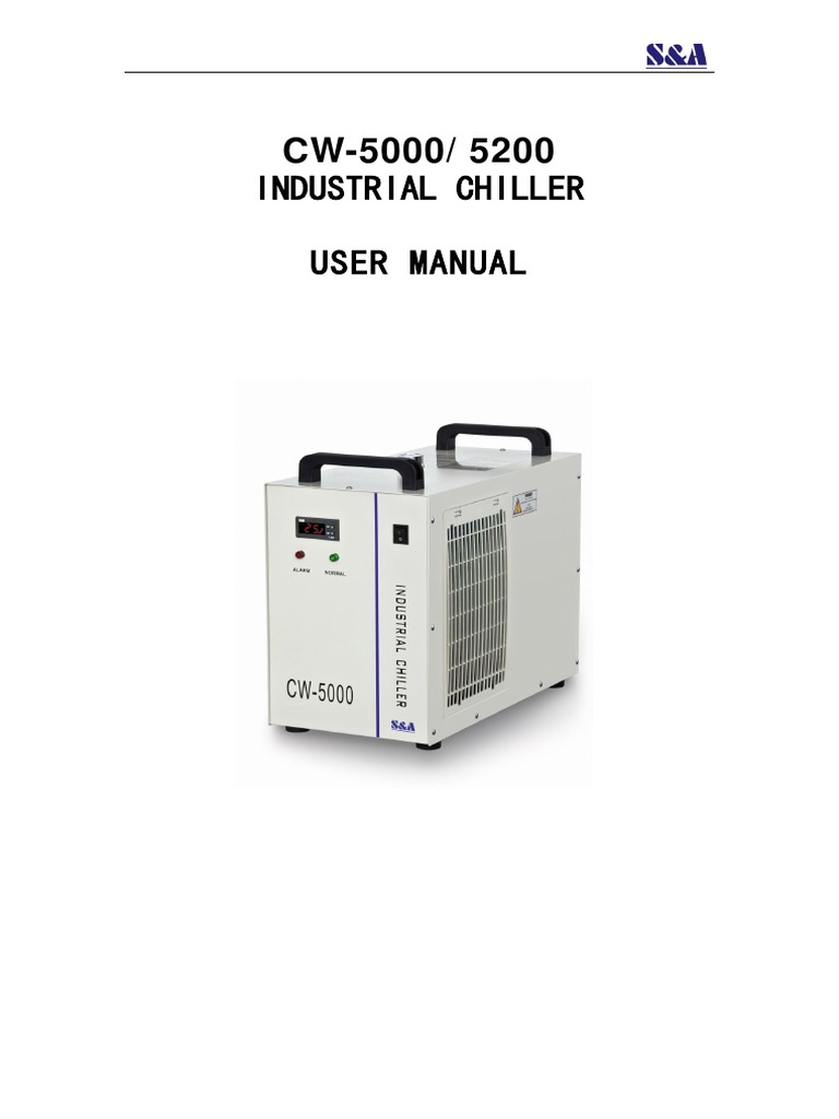 CW-5000 - 5200 Industrial Chiller | PDF | Mains Electricity | Thermostat