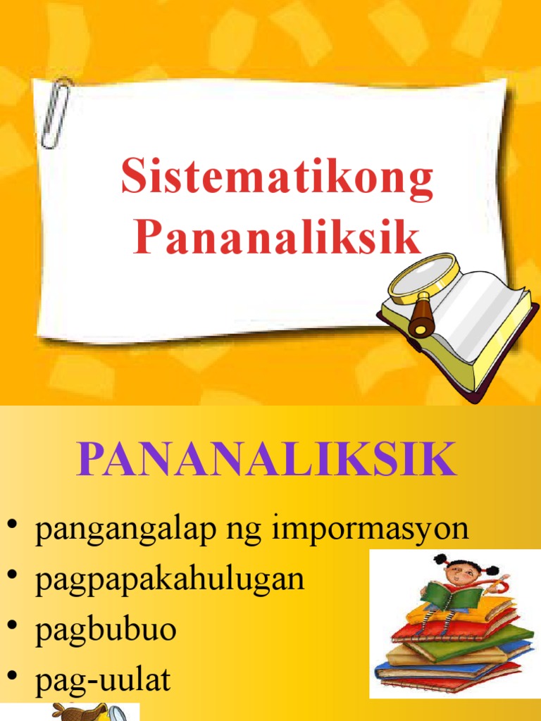 Sistematikong Pananaliksik Pdf