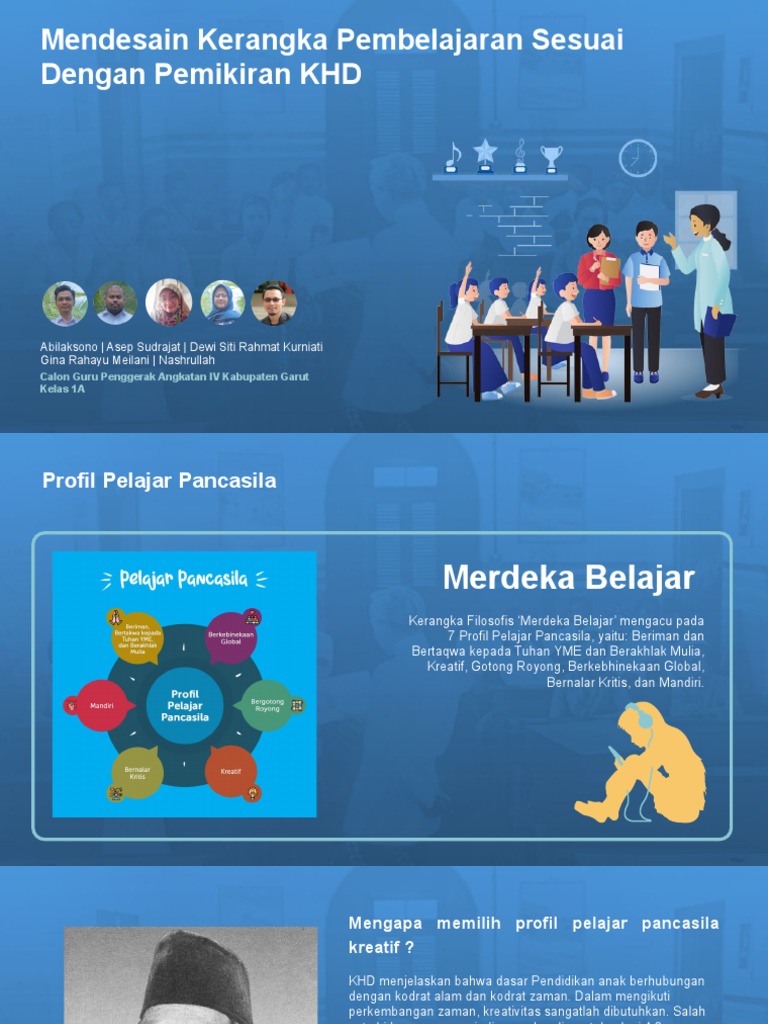 Desain Kerangka Pembelajaran Sesuai Dengan Pemikiran KHD | PDF