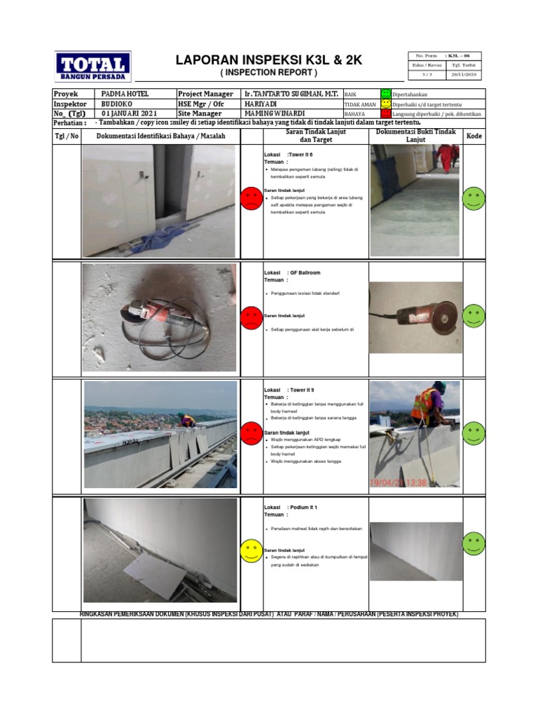 Contoh Temuan Dan CLOSING | PDF