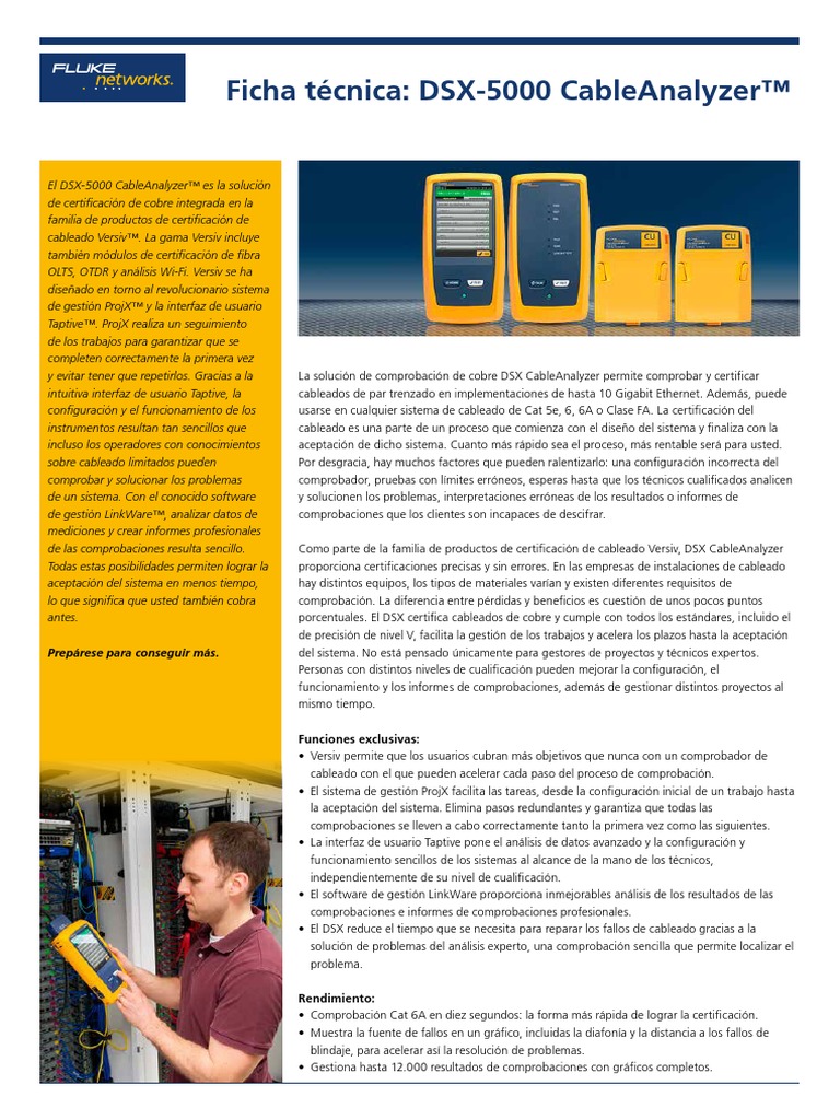DSX-5000 CableAnalyzer ES LR | PDF | Software | Informática